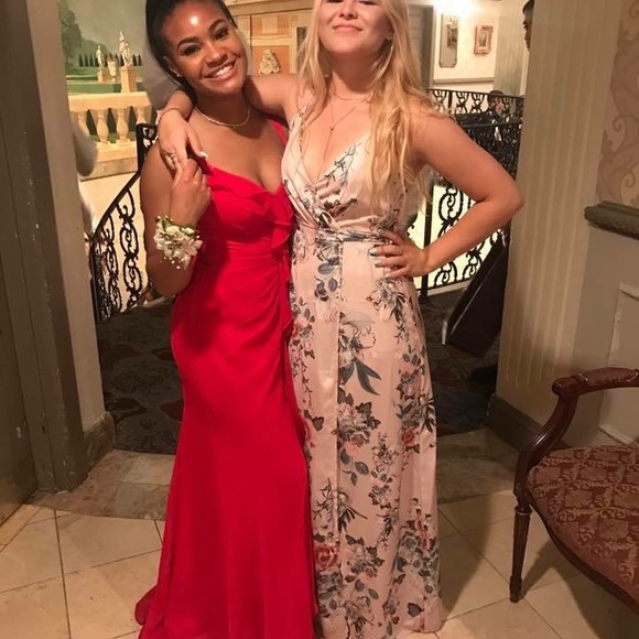 Vera Wang | Dresses | Red Baddie Prom Dress | Poshmark